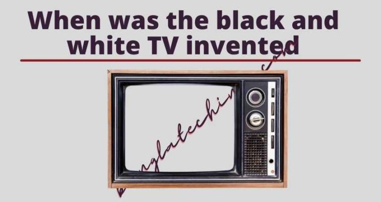 When was the black and white TV invented